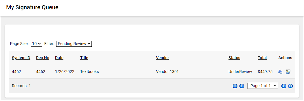 PUR Reject a Requisition