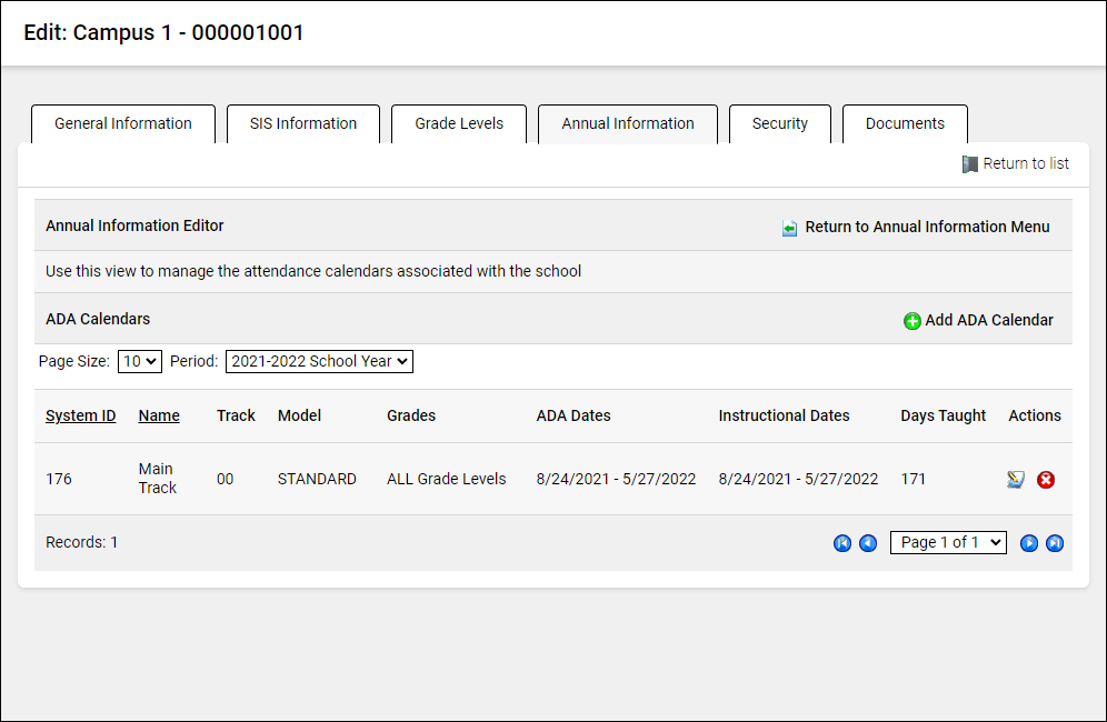 DIS Link Campuses to Attendance Tracks