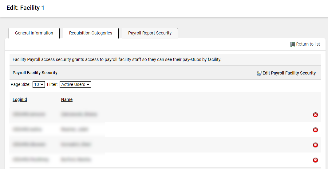 ADM Edit Payroll Report Security for Phys Fac