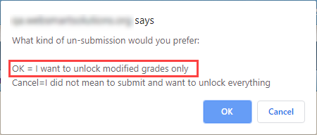 GR Unlock Cycle / Unsubmit Grades